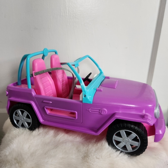 Barbie | Toys | Barbie 29 Purple Jeep Vehicle With 2 Pink Seats And ...